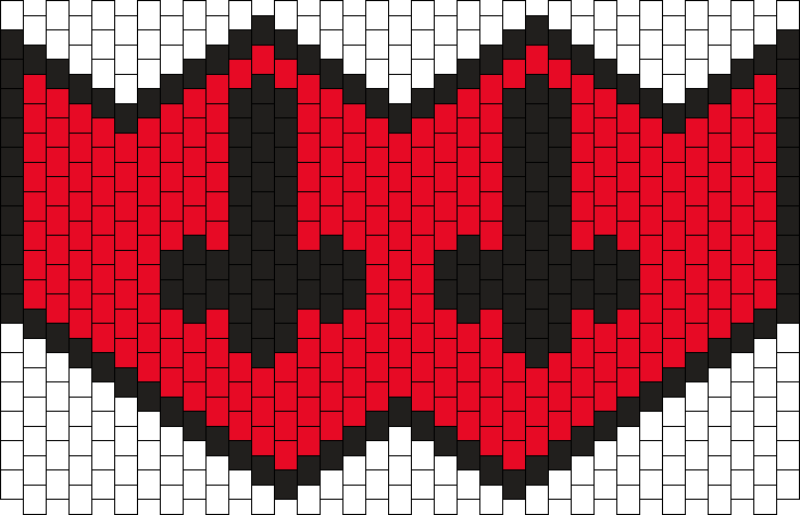 Goth Mask Pony Bead Patterns | Misc Kandi Patterns for Kandi Cuffs