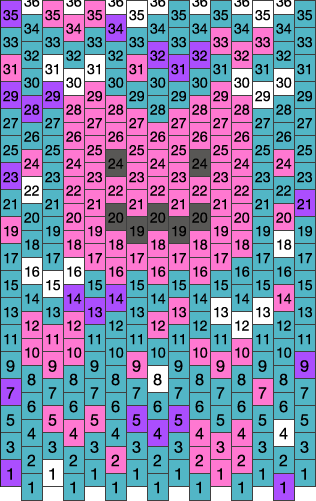 Cat Bag Panel Pony Bead Patterns | Misc Kandi Patterns for Kandi Cuffs