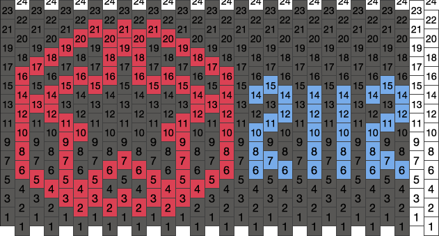 Rush 2112 Cuff Pony Bead Patterns | Misc Kandi Patterns for Kandi Cuffs