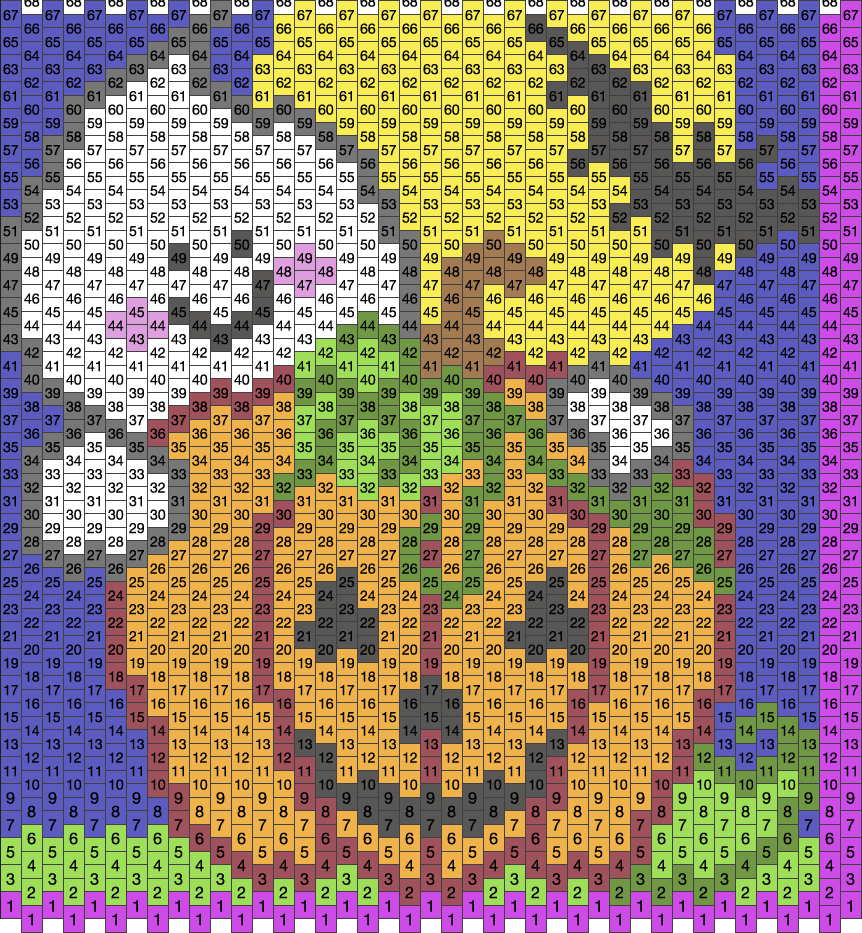BOO! Pony Bead Patterns | Misc Kandi Patterns for Kandi Cuffs