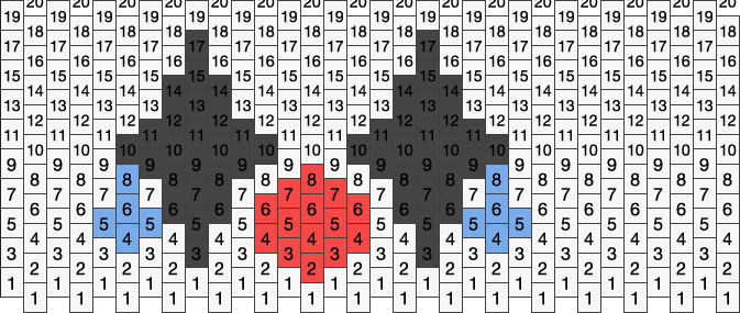 Sad Clown Pony Bead Patterns | Misc Kandi Patterns for Kandi Cuffs