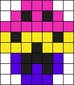 Pan Paw Perler Bead Pattern | Bead Sprites | Misc Fuse Bead Patterns