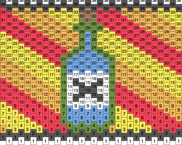 Cartoon Alcohol Pony Bead Patterns | Misc Kandi Patterns for Kandi Cuffs