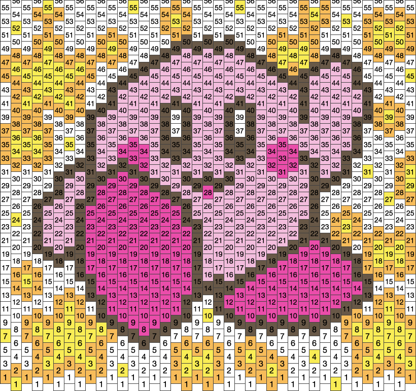 Kirby Panel Pony Bead Patterns | Misc Kandi Patterns for Kandi Cuffs