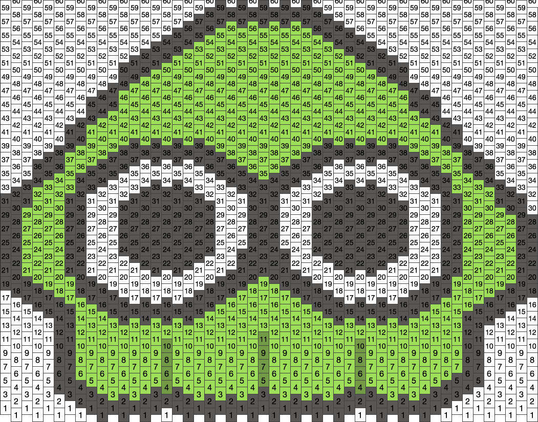 Squid Bag Panel 1 Pony Bead Patterns | Misc Kandi Patterns for Kandi Cuffs