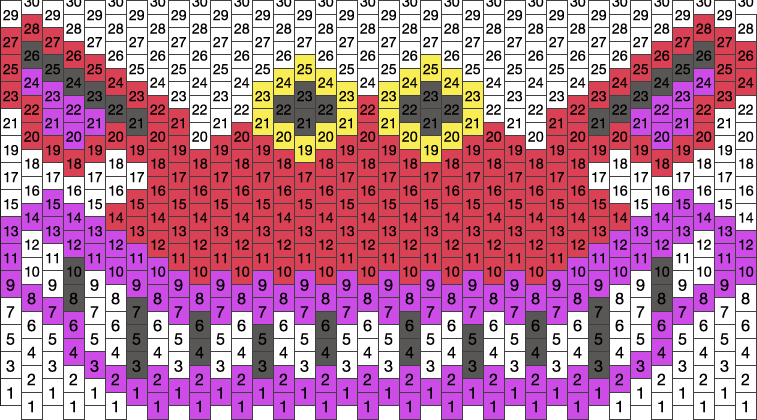 36 X 15 Large Cuff Pony Bead Patterns | Misc Kandi Patterns for Kandi Cuffs