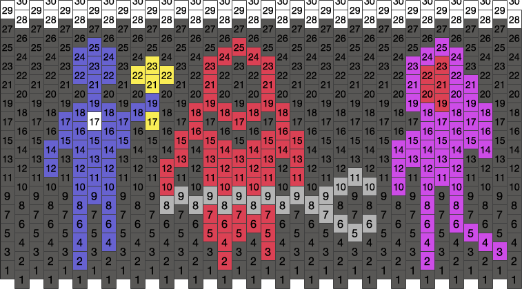 FAItH Sprite Cuff Pony Bead Patterns | Misc Kandi Patterns for Kandi Cuffs