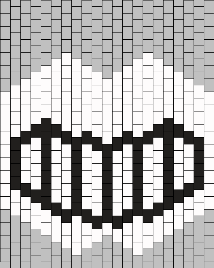 Sans Smile Pony Bead Patterns | Misc Kandi Patterns for Kandi Cuffs