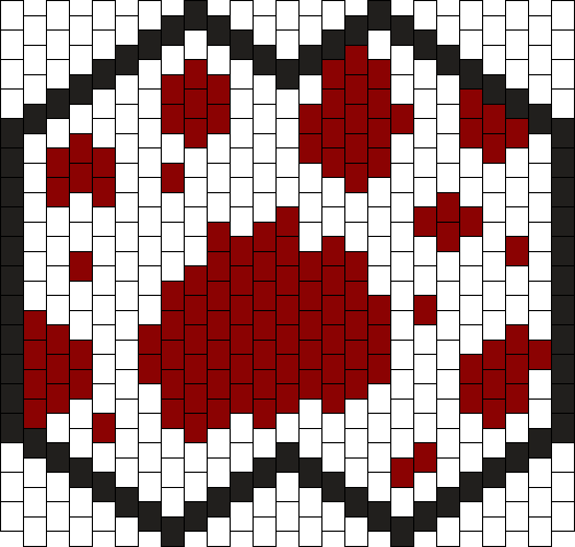 Blood Splatter Pony Bead Patterns | Misc Kandi Patterns for Kandi Cuffs