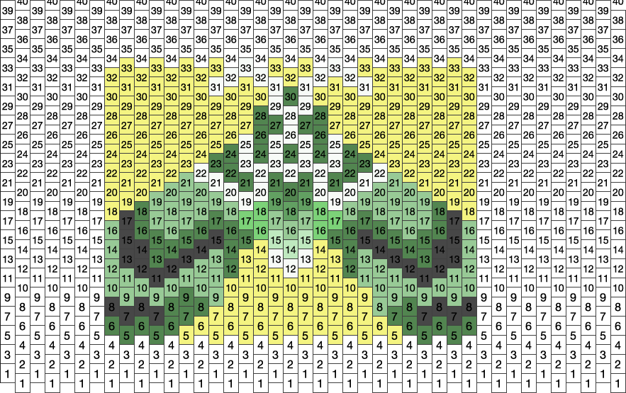 Oleander Hawk Moth Pony Bead Patterns | Misc Kandi Patterns for Kandi Cuffs