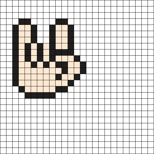 Rock On!! Perler Bead Pattern | Bead Sprites | Misc Fuse Bead Patterns