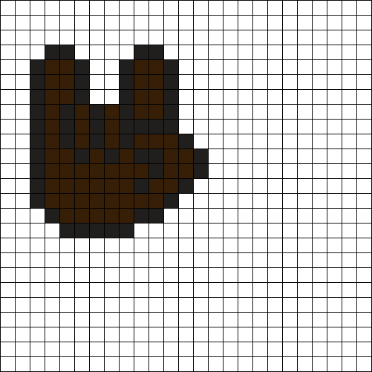 Rock On!! Perler Bead Pattern | Bead Sprites | Misc Fuse Bead Patterns