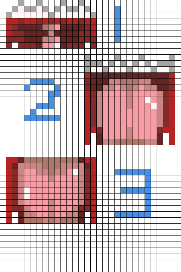 Monster Dice Tower (panel Inserts) Perler Bead Pattern | Bead Sprites ...