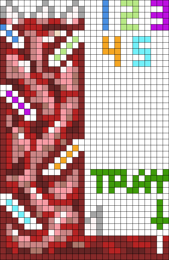 Panel Guide - Monster Dice Tower Perler Bead Pattern | Bead Sprites ...