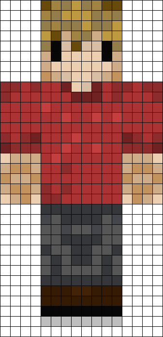 Grian! Perler Bead Pattern | Bead Sprites | Misc Fuse Bead Patterns