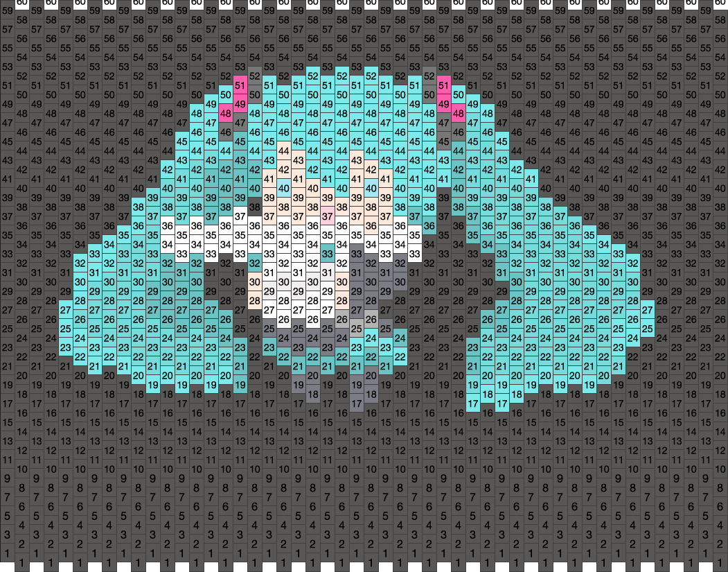 Miku!!! Pony Bead Patterns | Misc Kandi Patterns for Kandi Cuffs