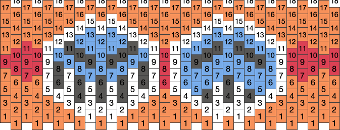 Ace Hat Pattern Pony Bead Patterns | Misc Kandi Patterns for Kandi Cuffs