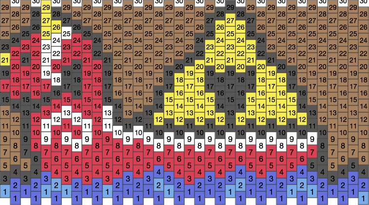 Wind Waker Cuff (Triforce) Pony Bead Patterns | Misc Kandi Patterns for ...