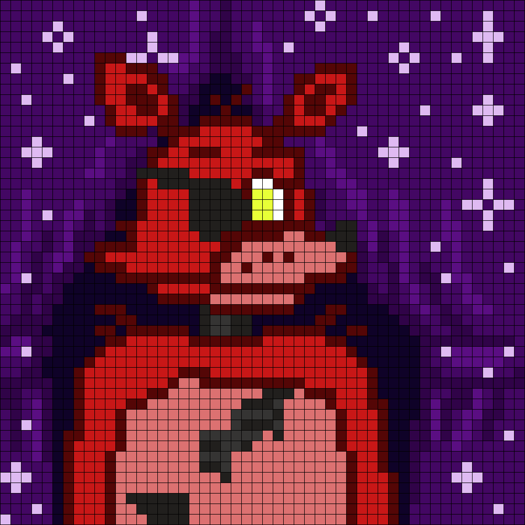 Foxy Perler Bead Pattern | Bead Sprites | Misc Fuse Bead Patterns