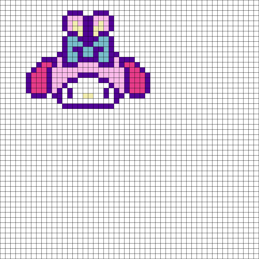 My Melody Easter Bunny Perler Perler Bead Pattern | Bead Sprites | Misc ...