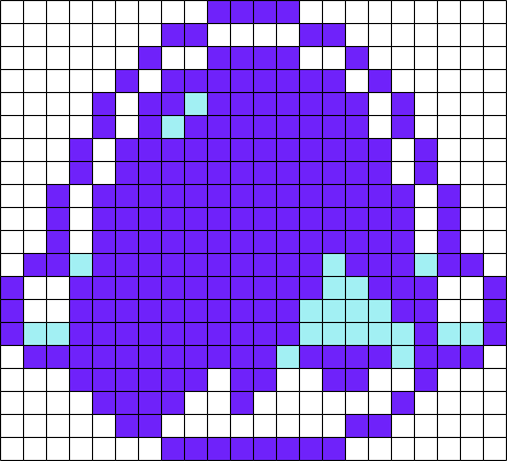 Bangs - Omori Perler Bead Pattern | Bead Sprites | Misc Fuse Bead Patterns