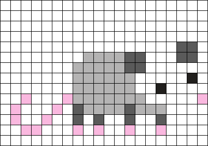 Derpy Small Possum Perler Bead Pattern | Bead Sprites | Misc Fuse Bead ...