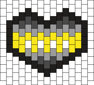 Demigender Heart Pony Bead Patterns | Misc Kandi Patterns for Kandi Cuffs