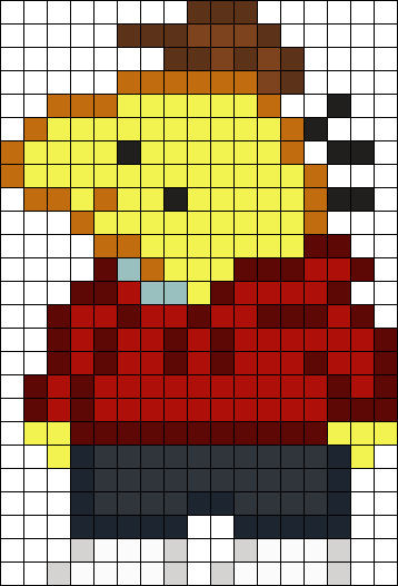 Charlie (Smiling Friends) Perler Bead Pattern | Bead Sprites | Misc ...