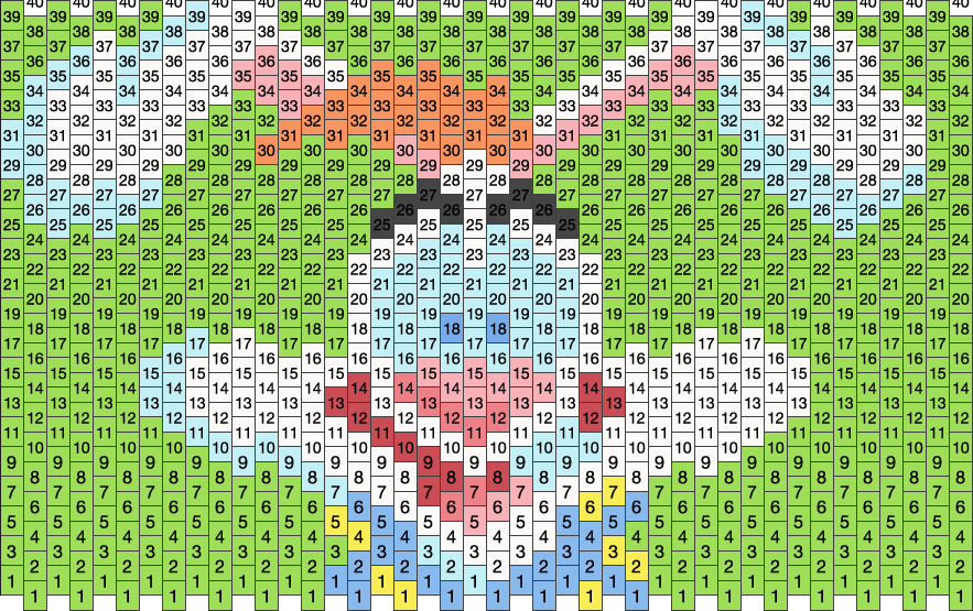 Roger Rabbit 42 X 20 Pony Bead Patterns | Misc Kandi Patterns for Kandi ...