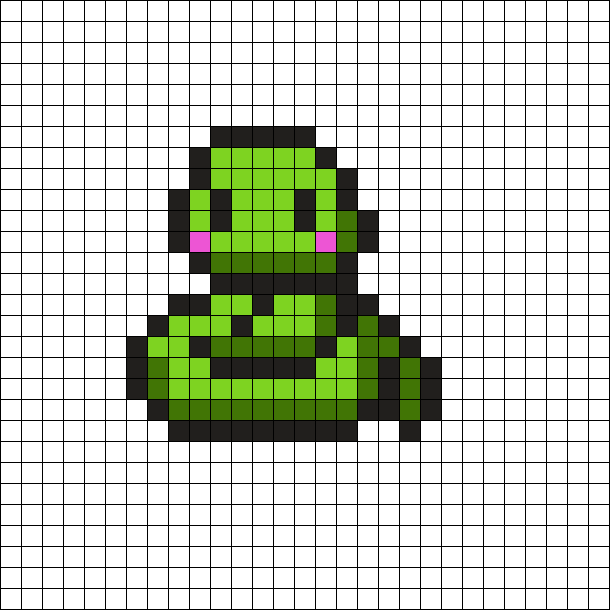 Baby Snake Perler Bead Pattern | Bead Sprites | Misc Fuse Bead Patterns