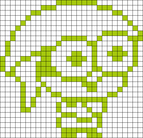 Pixel Sheldon | Splatoon Perler Bead Pattern | Bead Sprites | Misc Fuse ...