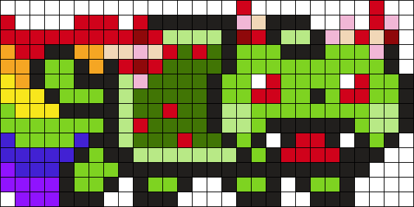 Zombie Nyan Cat Perler Bead Pattern | Bead Sprites | Misc Fuse Bead ...