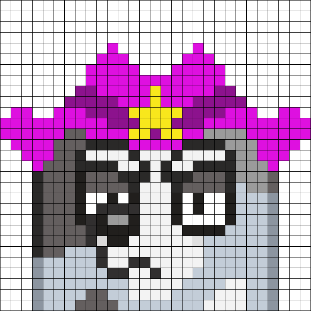 Muffin Cowboy Hat Perler Bead Pattern | Bead Sprites | Misc Fuse Bead ...