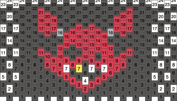 FNaF Foxy Pony Bead Patterns | Misc Kandi Patterns for Kandi Cuffs