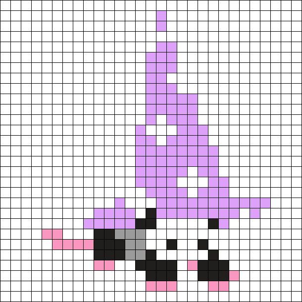 Wizard Possum Perler Bead Pattern | Bead Sprites | Misc Fuse Bead Patterns