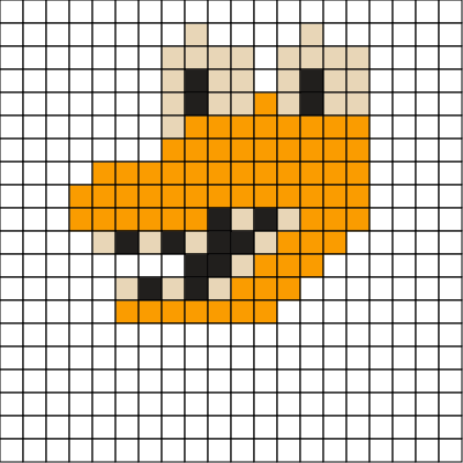 Orange Rainbow Friends Perler Bead Pattern | Bead Sprites | Misc Fuse ...