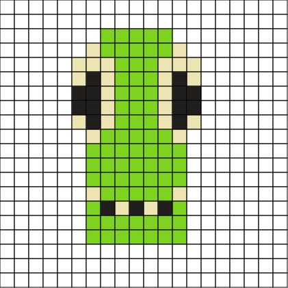 Green Rainbow Friends Perler Bead Pattern | Bead Sprites | Misc Fuse ...