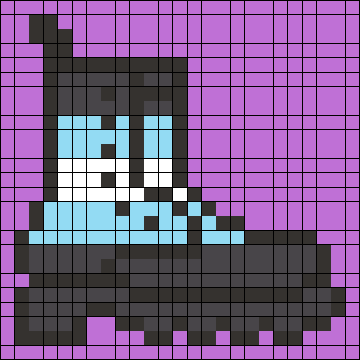 Demiboy Pride Combat Boot Charm Perler Bead Pattern | Bead Sprites ...