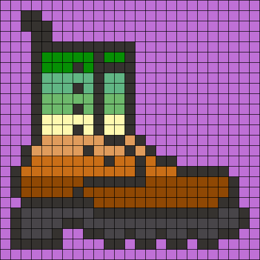 Nebulasexual Pride Combat Boot Charm Perler Bead Pattern | Bead Sprites ...