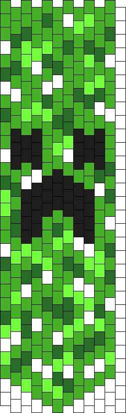 Creeper Tie Pony Bead Patterns | Misc Kandi Patterns for Kandi Cuffs