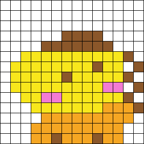 Charlie Dompler (smiling Friends) Perler Bead Pattern | Bead Sprites ...