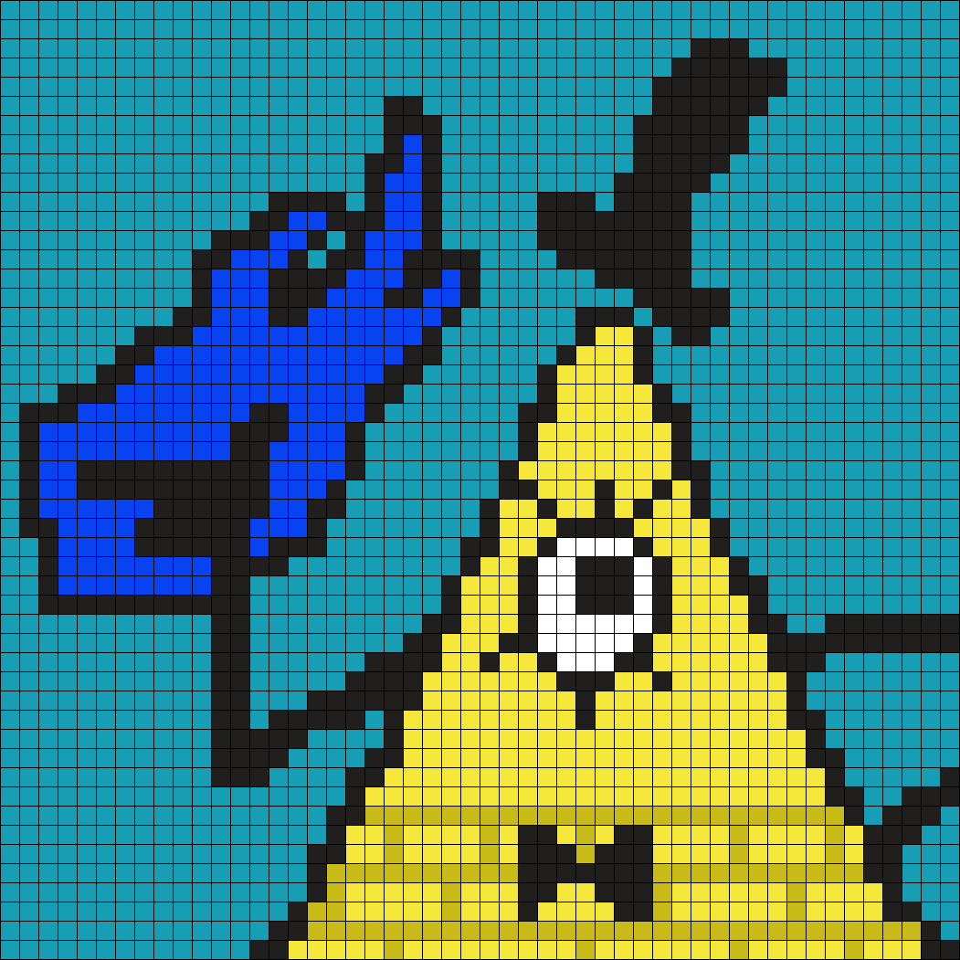 Bill Cipher Perler Bead Pattern | Bead Sprites | Misc Fuse Bead Patterns