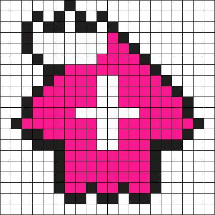 Splatoon 2 Off The Hook Pearl Symbol Perler Bead Pattern | Bead Sprites ...