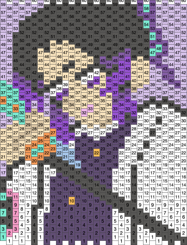 Shinobu Pony Bead Patterns | Misc Kandi Patterns for Kandi Cuffs