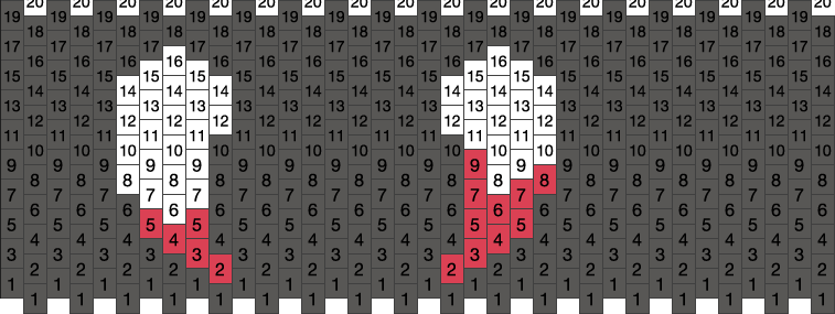 Fangs Pony Bead Patterns | Misc Kandi Patterns for Kandi Cuffs