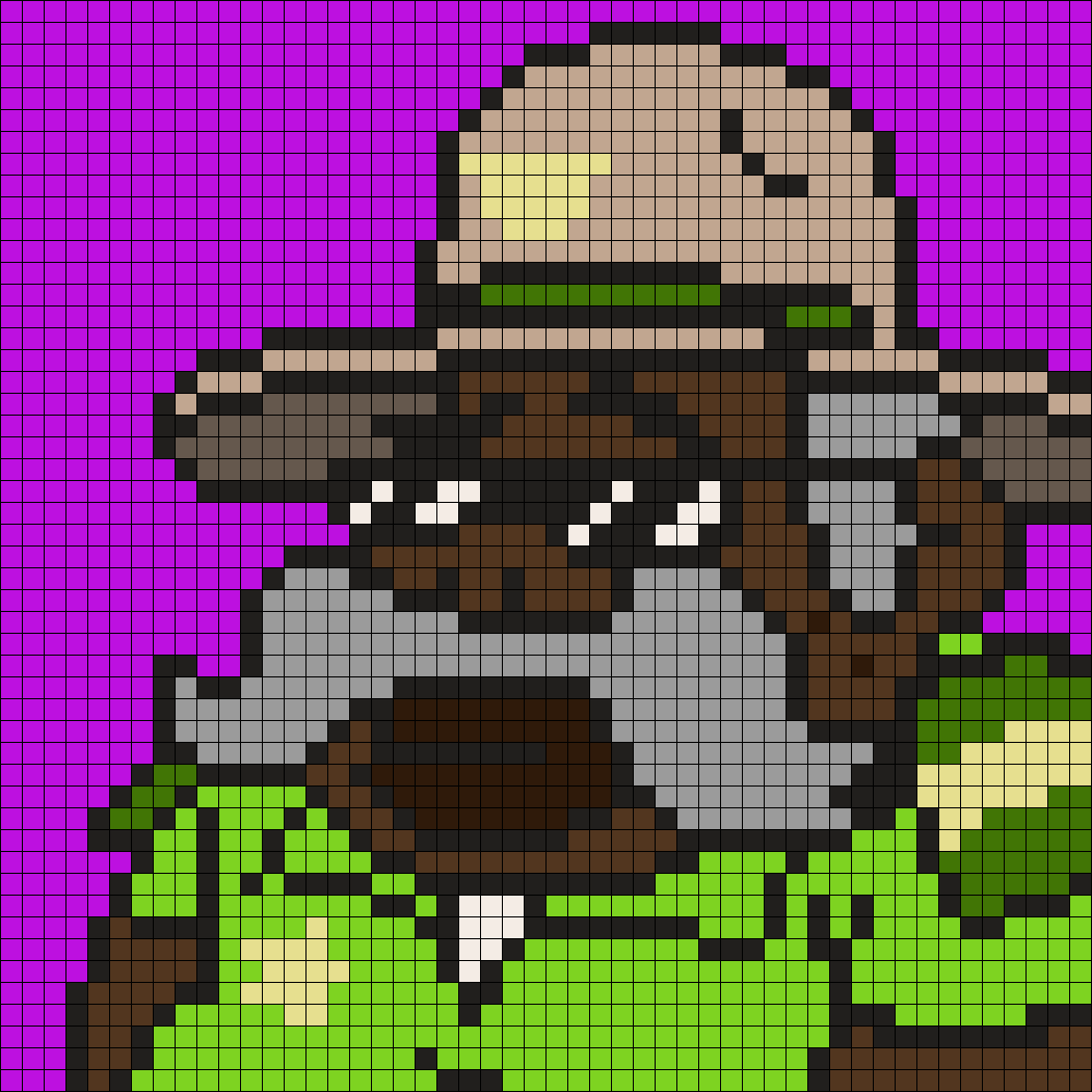 Officer 2 Gravity Falls Perler Bead Pattern | Bead Sprites | Misc Fuse ...