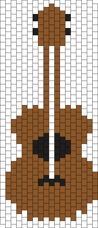 Guitar Charm Pony Bead Patterns | Misc Kandi Patterns for Kandi Cuffs