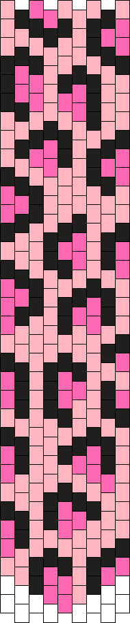 Pink Leopard Print Tie Pony Bead Patterns | Misc Kandi Patterns for ...