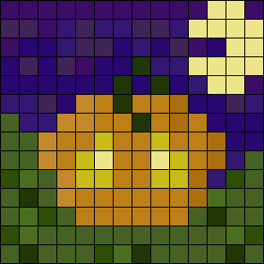 Pumkin! Perler Bead Pattern | Bead Sprites | Misc Fuse Bead Patterns