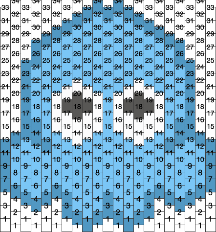 Blue Splatoon Octopus Pony Bead Patterns | Misc Kandi Patterns for ...